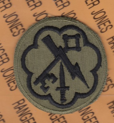 US Army 207th Military Intelligence Bde MI OD green BDU patch c/e | eBay
