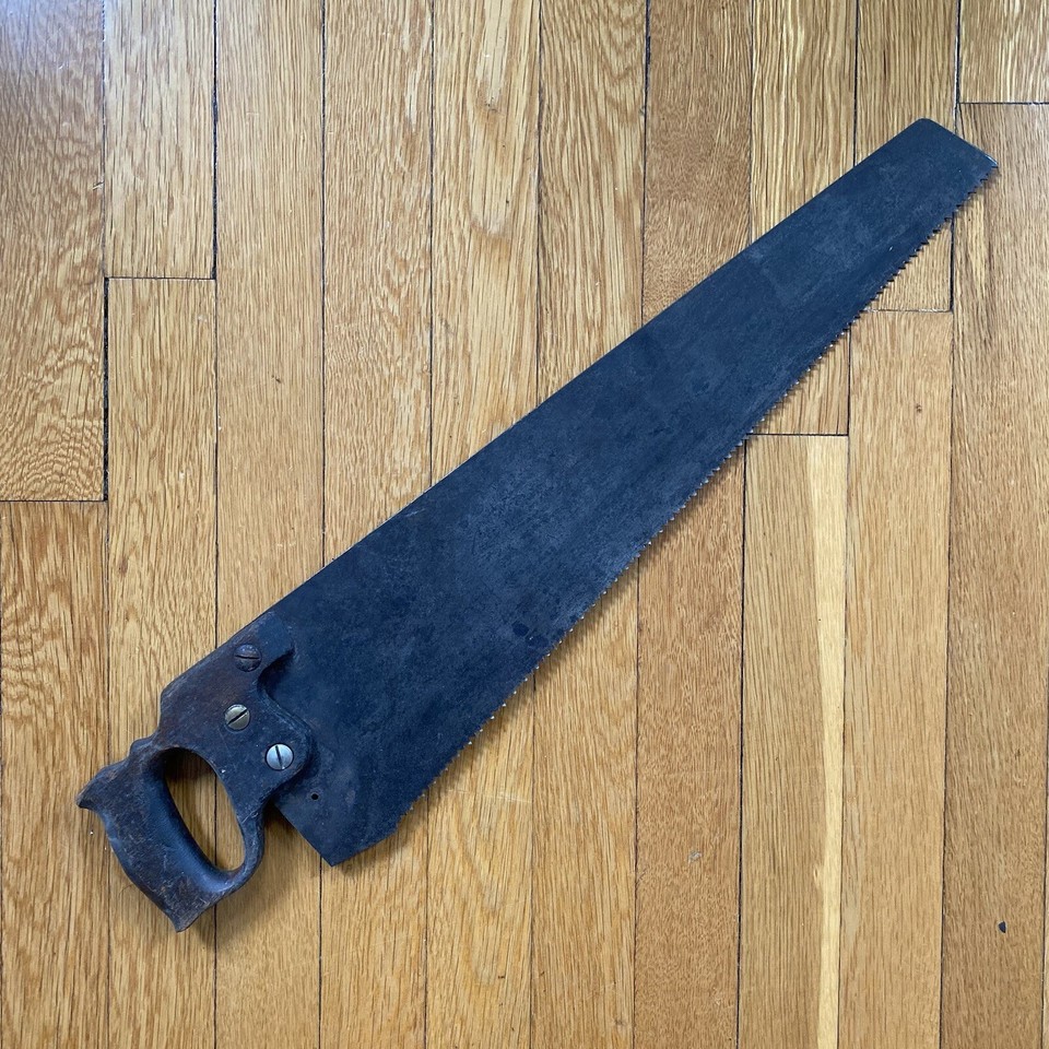 Antique SAW R. Groves & Sons 24” Sheffield England Steel Hand Tool ...