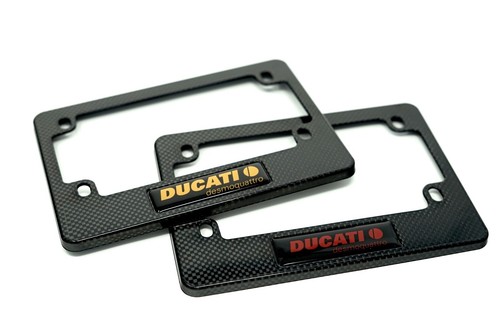 Ducati License Plate Frame Plain Weave Performance Carbon Fiber 748 916 ...