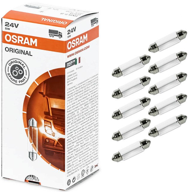 10X 24V Osram Soffitte 41mm 5W Lamps Automotive Bulbs Lamp Original ...