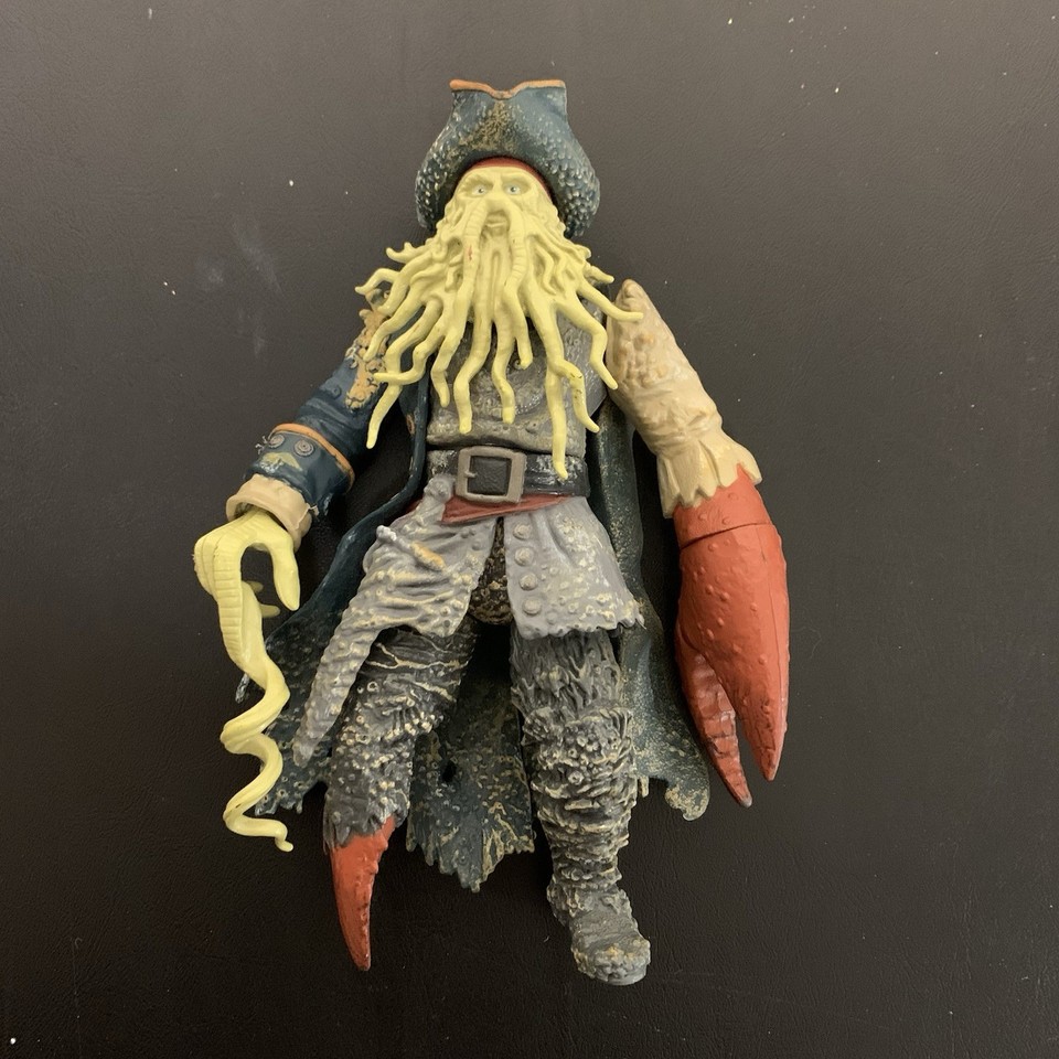 Davy Jones Action Figure Pirates Of The Caribbean 7-1/2" Zizzle Disney ...