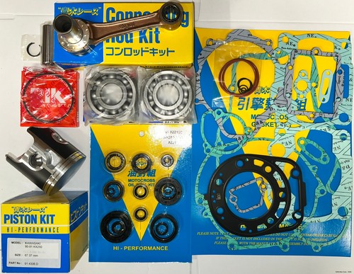 Kawasaki KX250 1990 1991 Engine Rebuild Kit Inc Rod Gaskets Piston ...