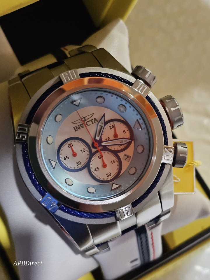 Invicta - Bolt ZEUS - Race Team - White Orange Blue Leather - 53mm mens ...