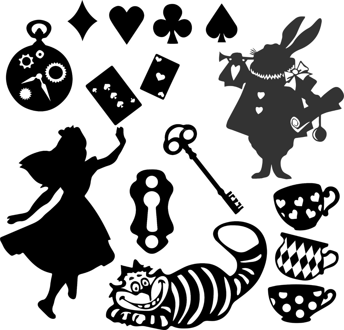 Alice In Wonderland Key Drawing
