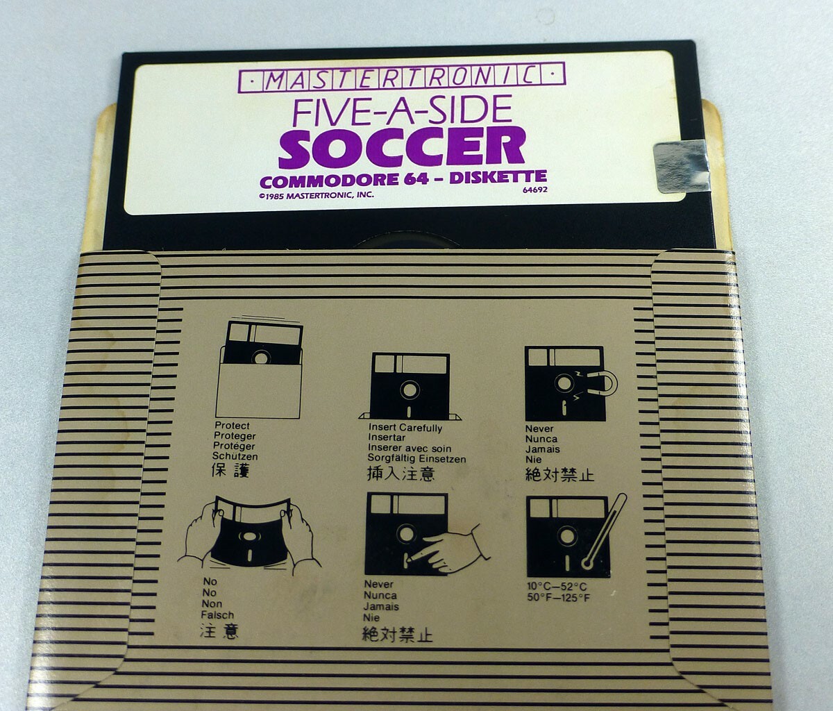 Commodore 64/128: FIVE A SIDE SOCCER - C64 disk - Actually TESTED ...