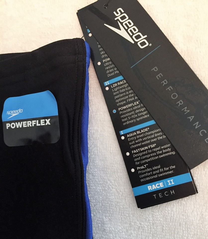 SPEEDO RACE II TECH POWER FLEX MEN'S JAMMER SWIMSUIT, 705647H-148, NWT ...