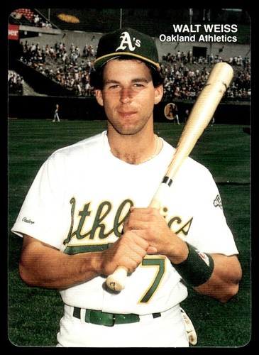 1989 Mother's Cookies Oakland Athletics Walt Weiss #8 | eBay