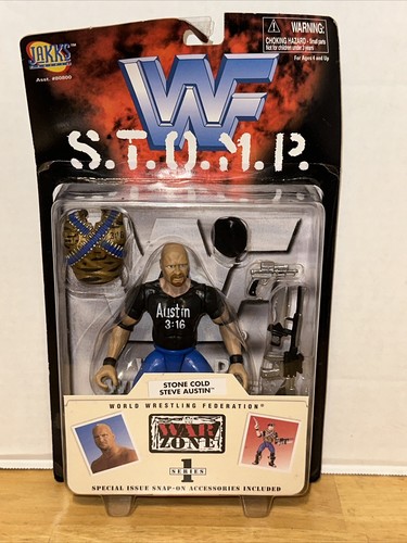WWF Stone Cold Steve Austin STOMP Signature Series JAKKS SERIES 1 VTG ...