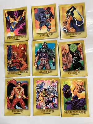 9 card 1993 skybox Ultraverse Rookie Cards Prime Slayer Freed Mantra ...