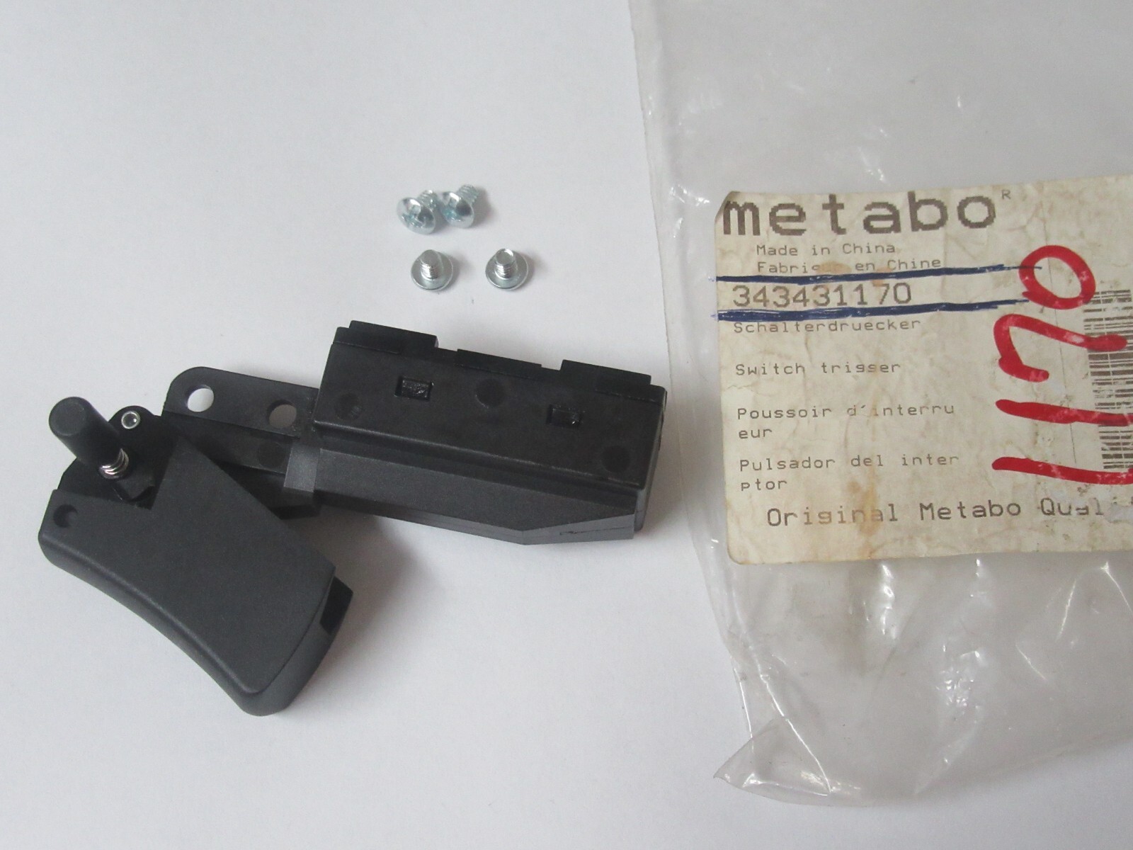 METABO 343431170 OEM Switch Trigger - for METABO WE1450-150, W1080 ...