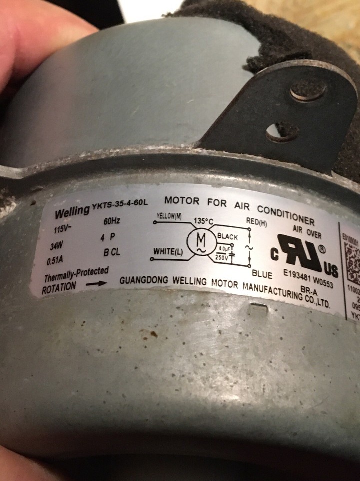 Welling YKTS -35-4-60L 115V 60Hz 34W 0.51A Fan Motor | eBay