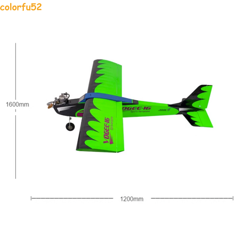 TCG16 Vogee ARF Balsa Wood RC Model Radio Control Airplane Kit 1600mm ...