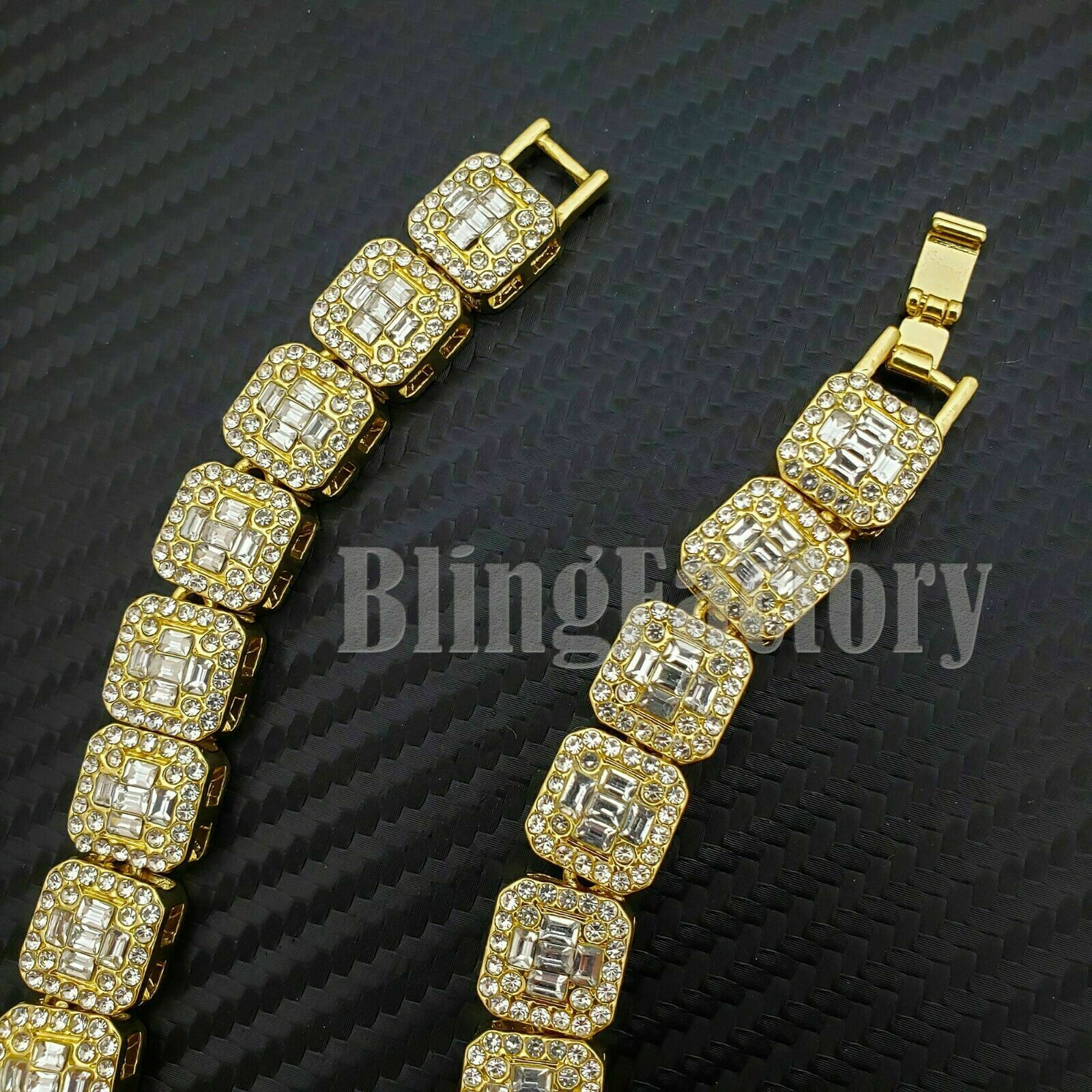 Hip Hop Gold Plated Meek Mill 18ST Pendant & 18" 20" Iced Choker Chain ...