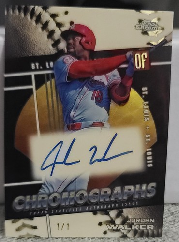 2025 Topps Chrome Jordan Walker Chromographs Superfractor 1/1 Auto SSP ...