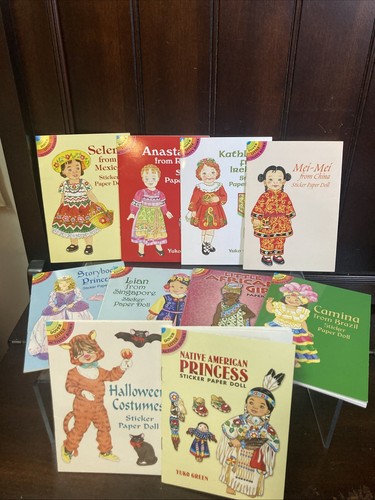 VTG Paper Doll Dover Little Activity Books With Stickers New & Used Lot ...