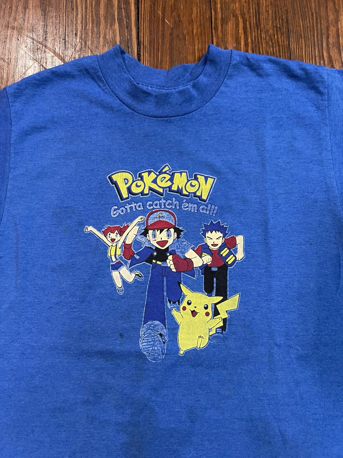 Vintage Pokemon Shirt Pikachu Ash 90s Anime Movie Tee… - Gem