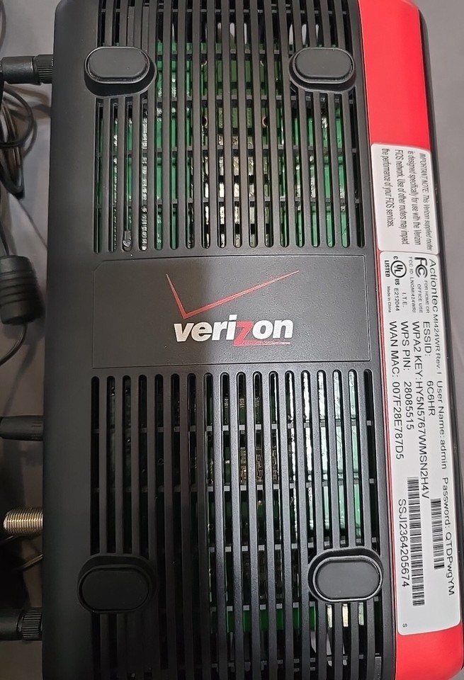 Verizon FIOS Router Actiontec MI424WR Rev I Gigabit Wireless Wifi MoCA ...