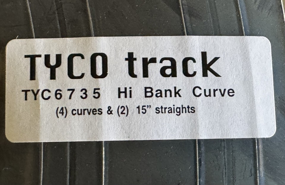 TYCO/Mattel - Hi-Banked Turn Track Set w/ 2x 15” Straights #6735 - MOC ...