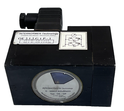 INTERNORMEN Type OE /OP OE 2.12.G.1.P.-.1 Electircal +Visual Clogging ...