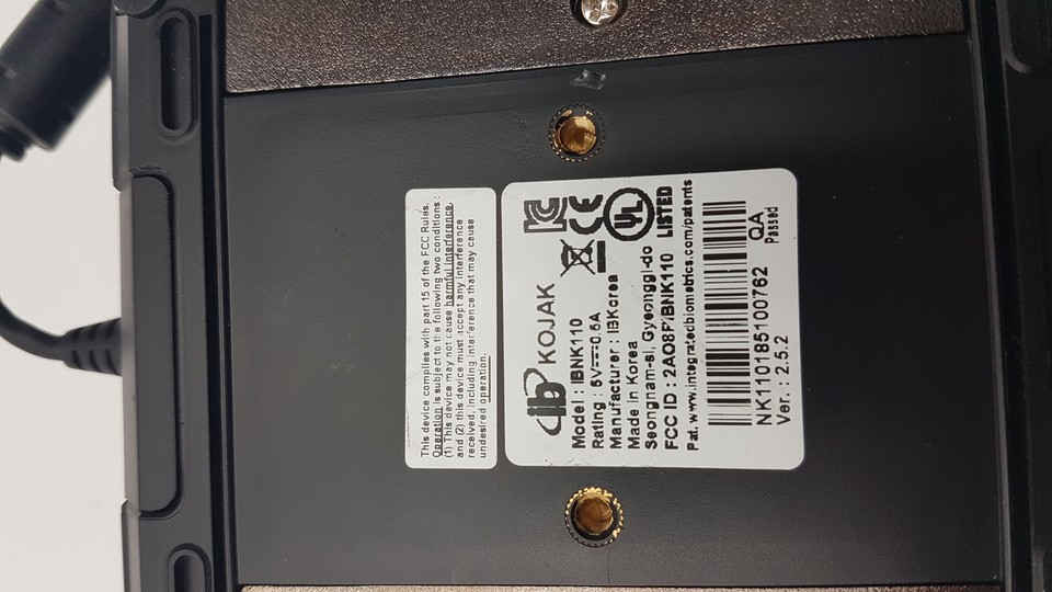 Integrated Biometrics Kojak Fingerprint Scanner Model IBNK110 | eBay