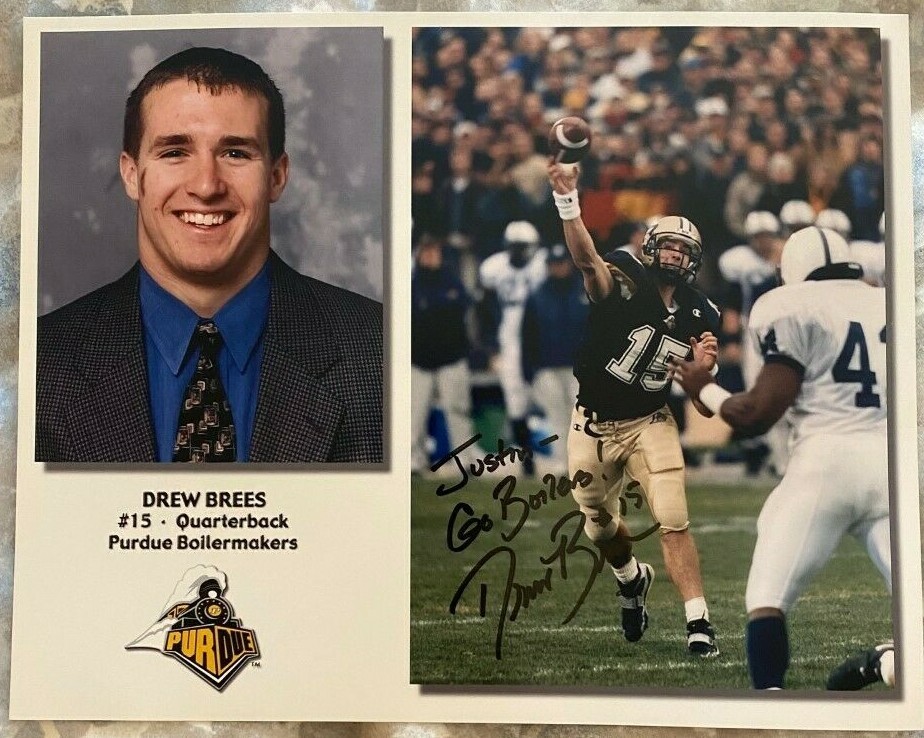 Drew Brees Marca De Nacimiento De Purdue