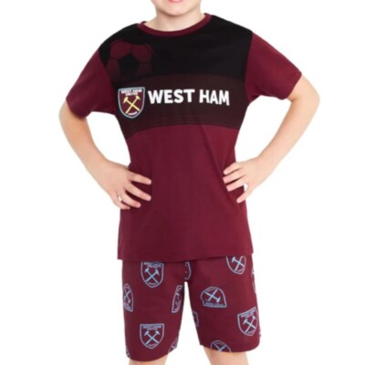 West Ham Football Children's Pyjamas - Kids Sleepwear Nightwear ...