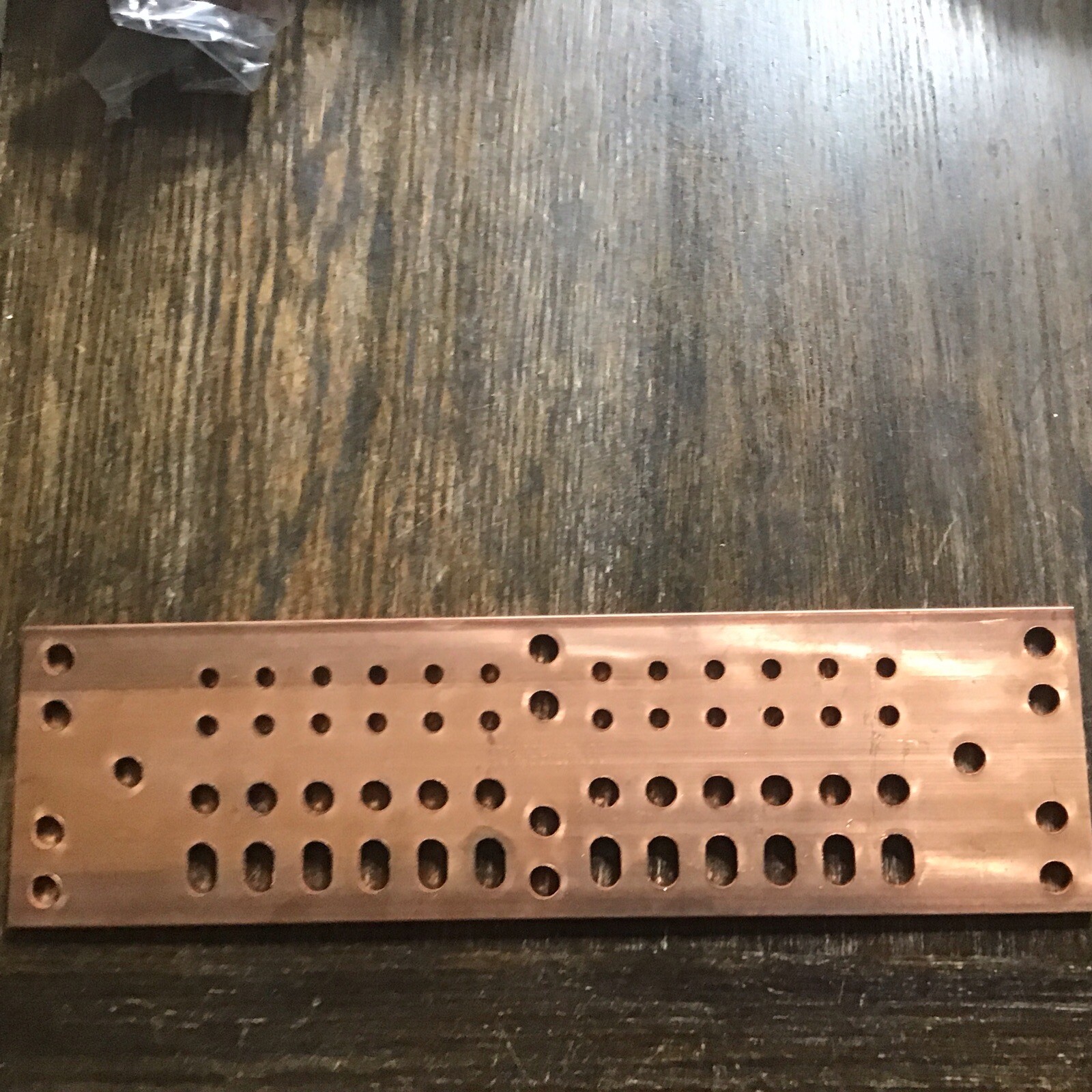 COPPER Ground Bar 52 Holes Buss Bar Busbar , Copper Grounding Plate 12 ...