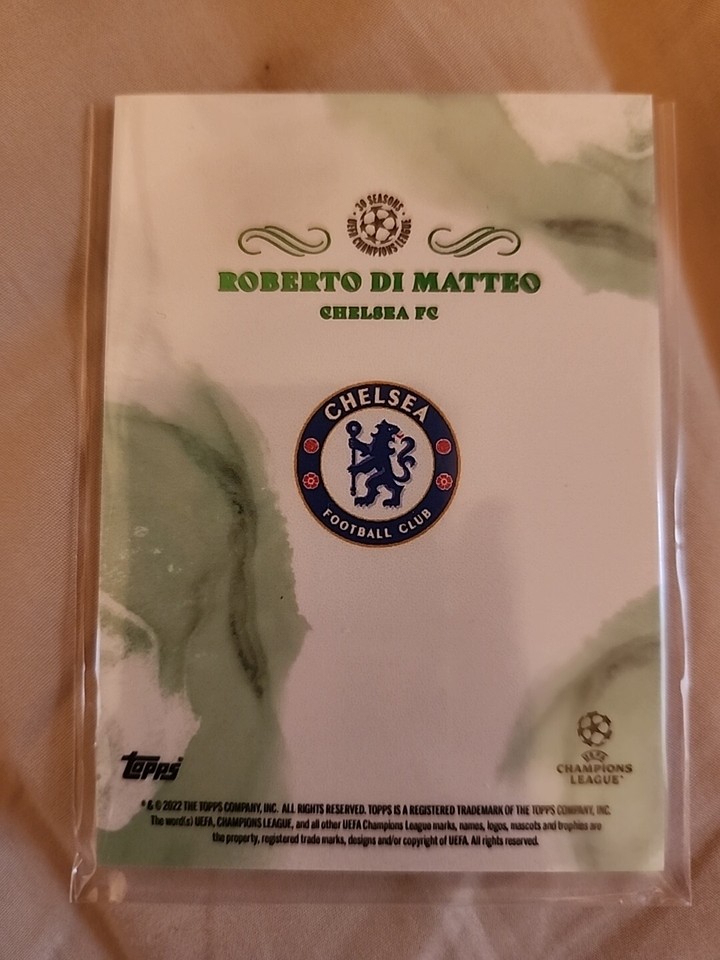 2021-22 Topps Pearl UEFA CL Trading Cards - Roberto di Matteo - AUTO ...