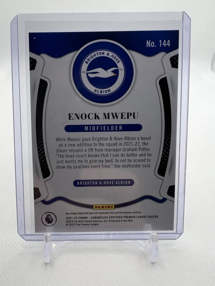 2021-22 Panini Chronicles Certified Enock Mwepu Rookie | eBay