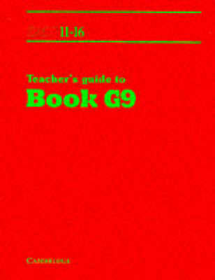 SMP 11-16 Teacher's Guide to Book G9 by School Mathematics Project ...