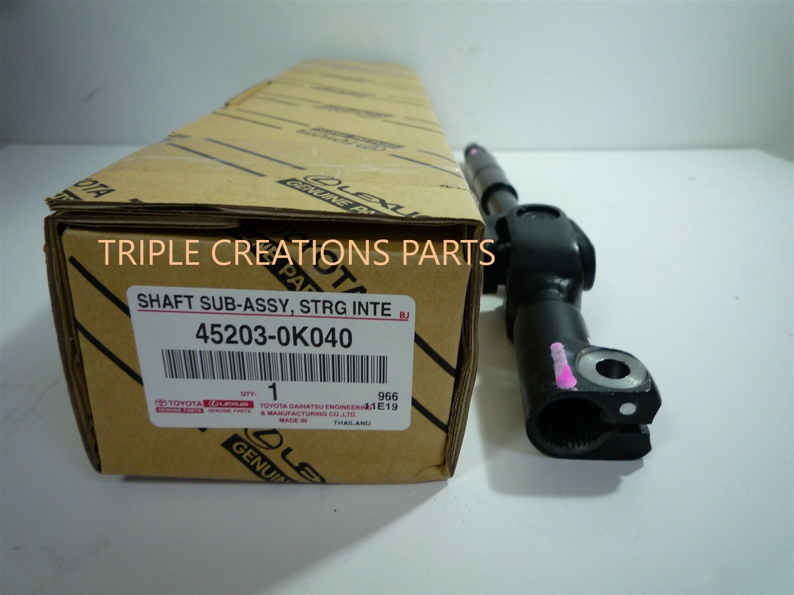 Genuine Toyota Shaft Sub-Assy Steering Intermediate No.2 45203-0K040 ...