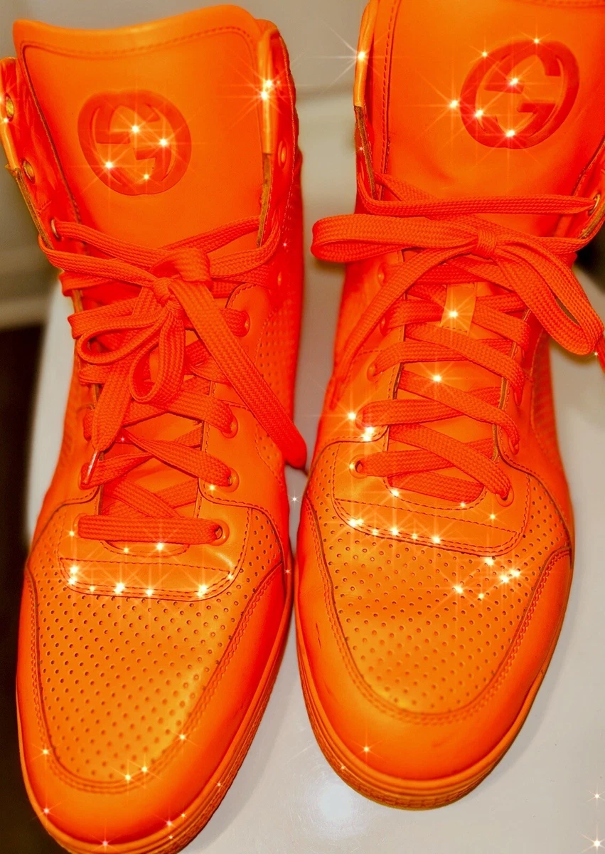 Neon Gucci High Top Sneakers