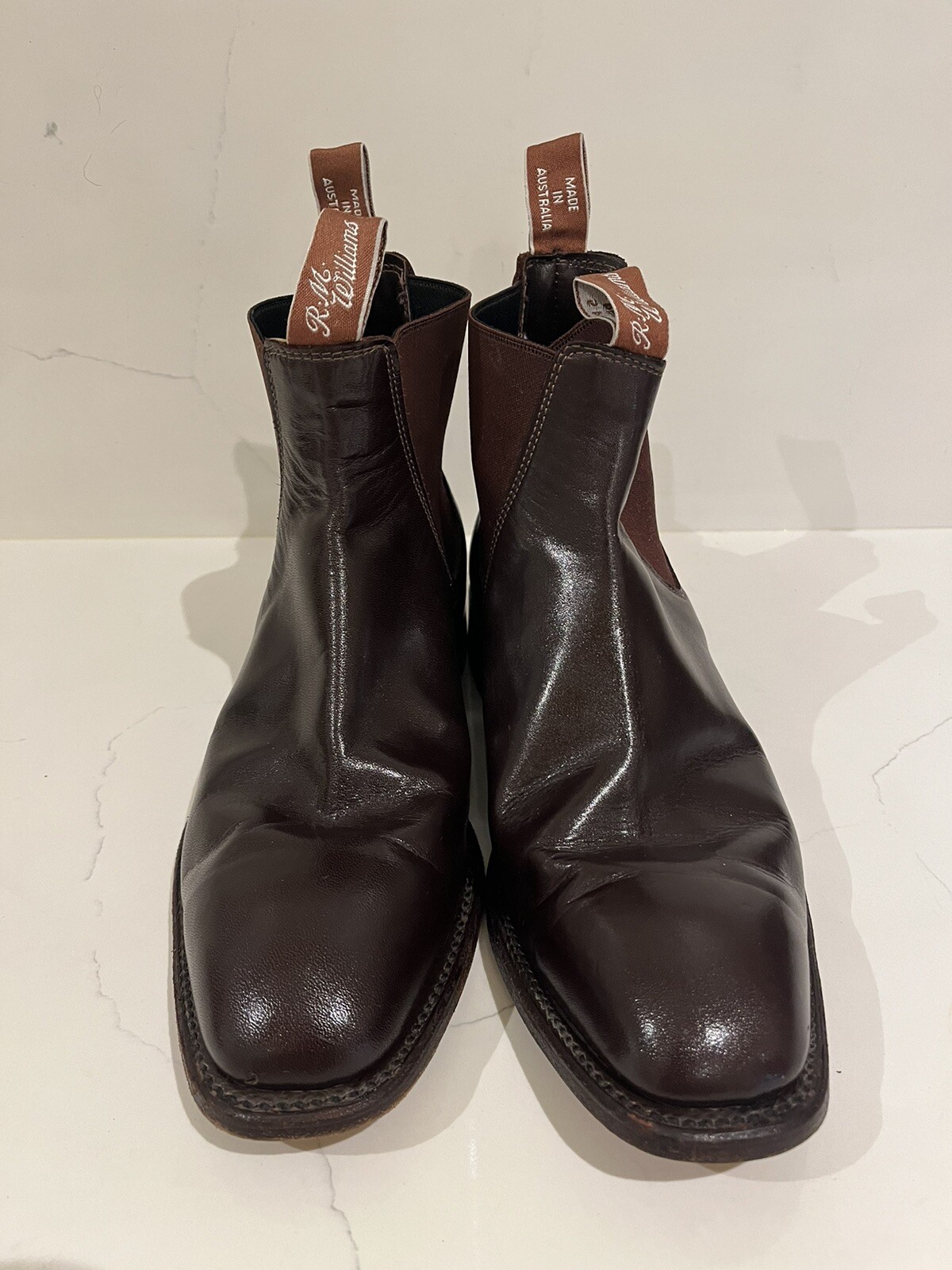 RM Williams Men’s Brown Yearling Leather Craftsman Bo… - Gem