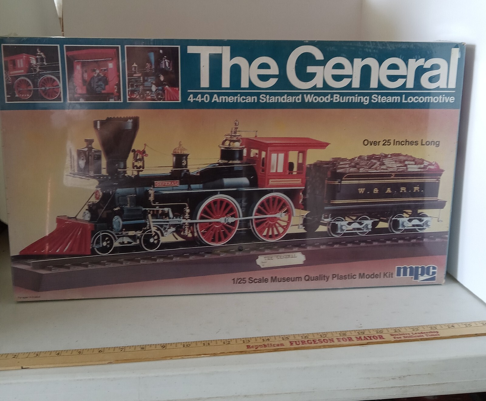 New Vintage 1980 The General 4-4-0 Steam Locomotive 1:25, MPC Kit Sealed | eBay