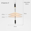 Personality LED Hanging Lamp Saucer Dining Table Living Room Pendant ...