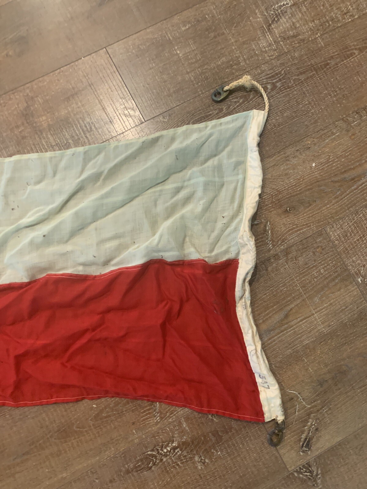 WW2 Royal Navy Ship Signal Flag 91" x 26" Porter Bros LTD Liverpool ...