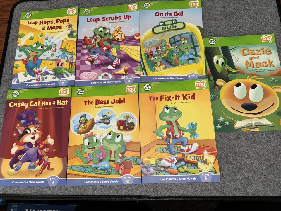 Leap Frog Tag Books Lot 12 Books Mostly consonants and vowels | eBay