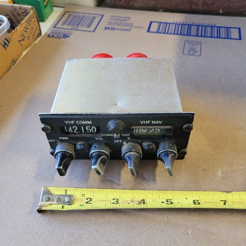 Vintage Wilcox Control Radio Set - VHF COMM NAV Aircraft Equipment ...