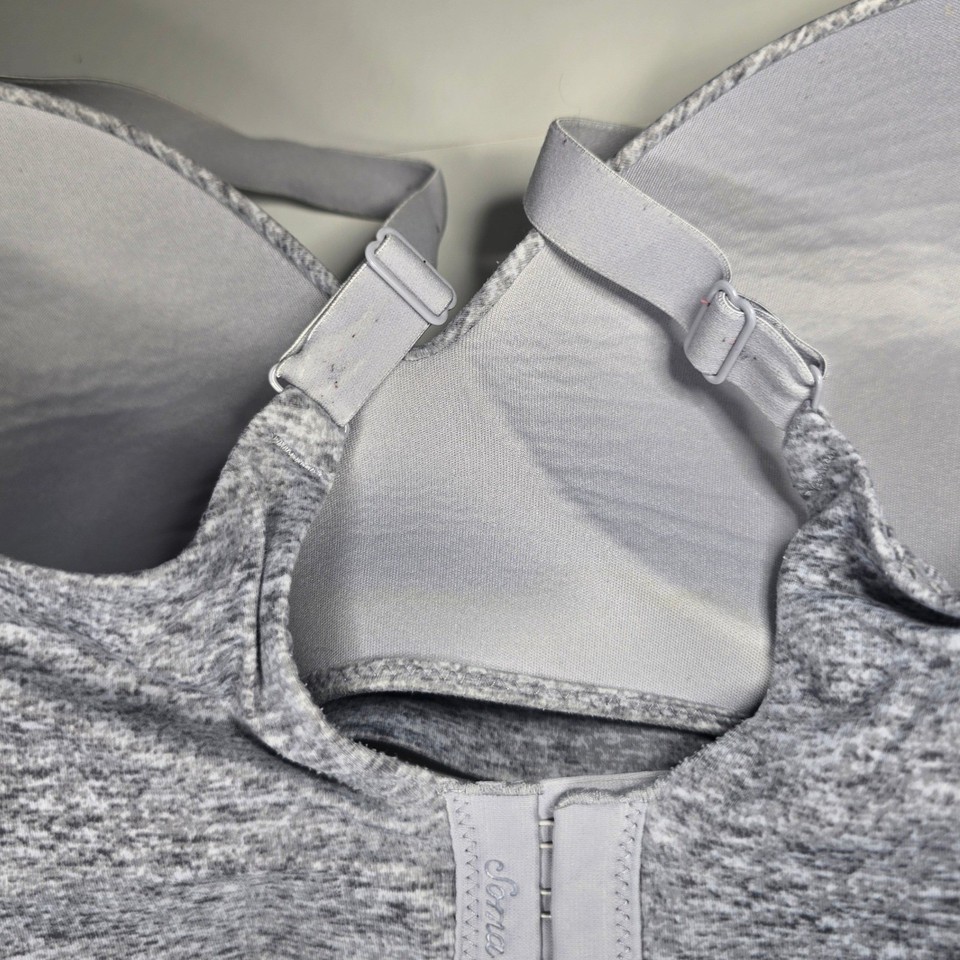 Soma Enbliss 34DD Wireless Bra Light Gray Full Coverage T-shirt Comfort ...