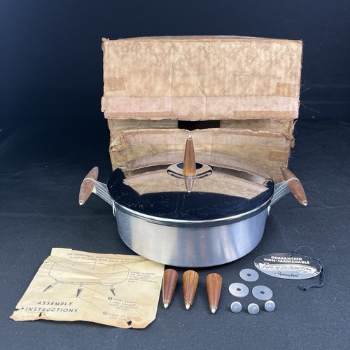 VTG MCM RODNEY KENT ATOMIC CASSEROLE SERVING DISH 8” W~ LID AND BOX | eBay