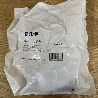 NEW EATON MICRO FEMALE CONNECTOR PLASTIC SCREW CSDS4 SER A1 | eBay