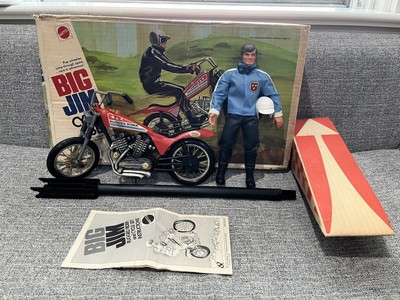 Big Jim Mattel Leather Motocross Rugged Rider Motorcycle Wolfpack Honda ...