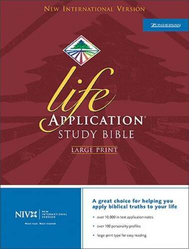 NIV Life Application Study Bible, Large Print (NIV Life Application ...