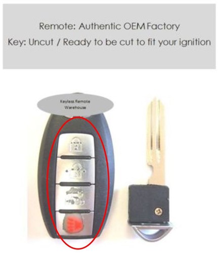 keyless remote control intelligent proximity keyfob 285E3-JK62A uncut ...