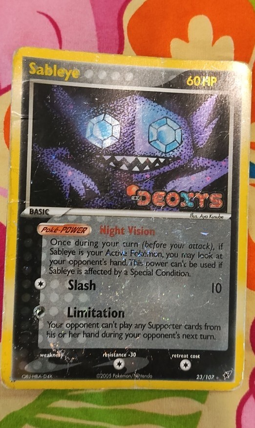 Pokémon TCG Sableye EX Deoxys 23/107 Reverse Holo Rare | eBay