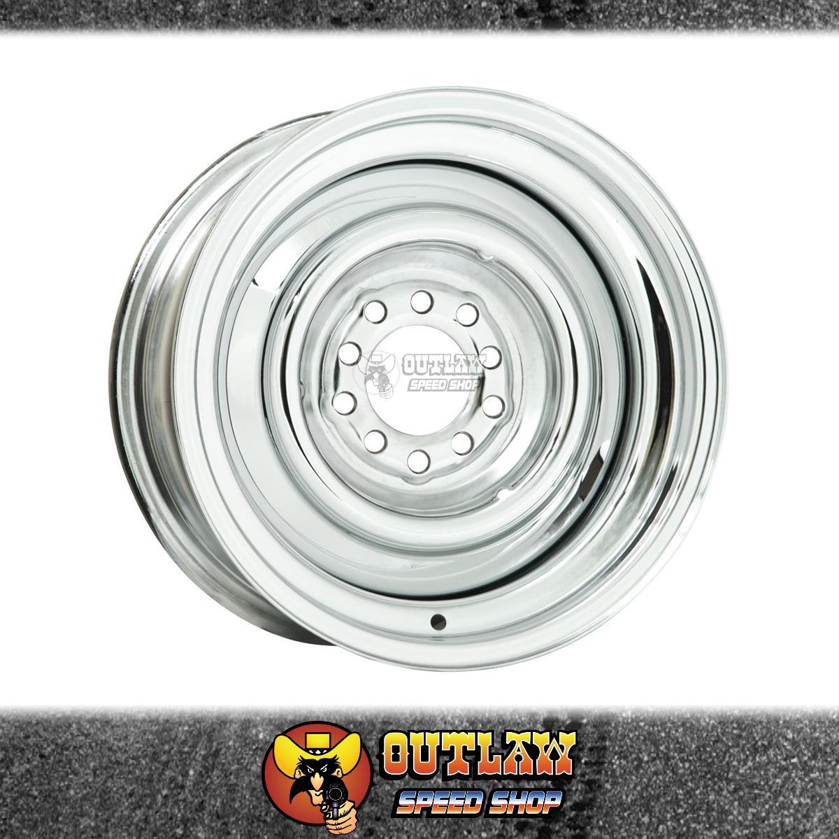 WHEEL VINTIQUES 15" X 7 CHROME SMOOTHIE DUAL PTN 3-5/8" BS HOT ROD ...