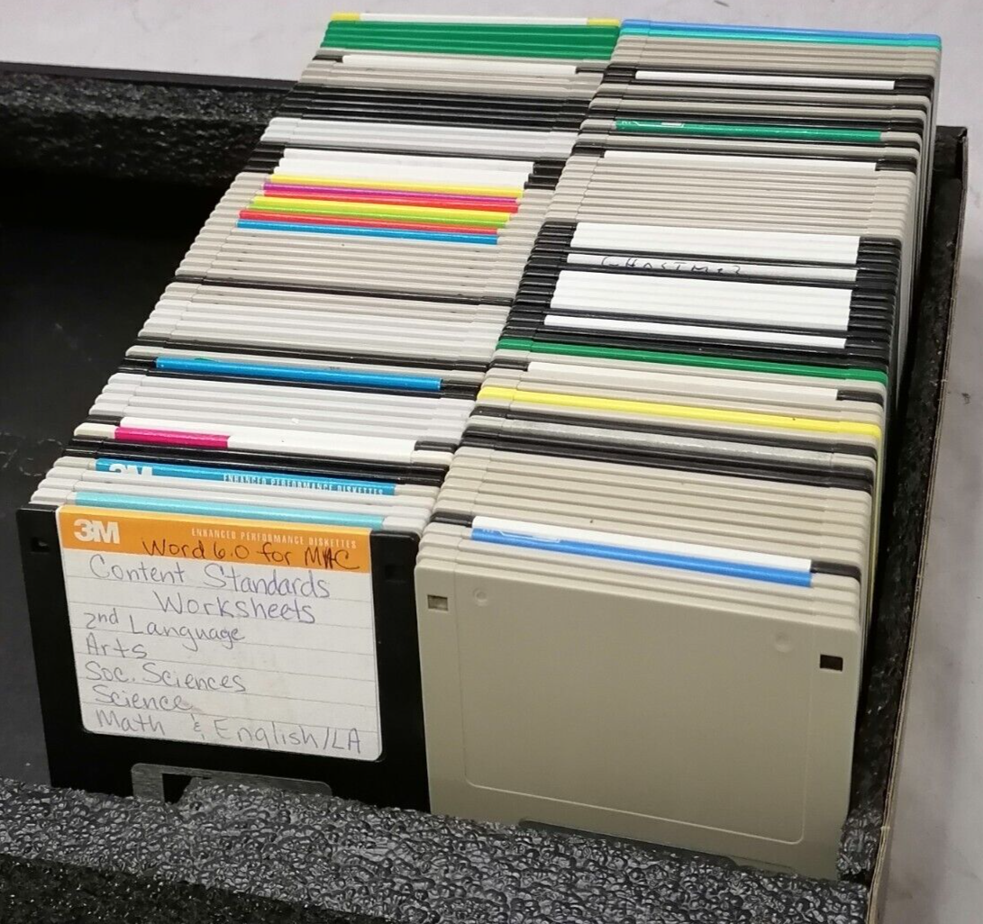 Lot Of 127 Vintage Recycled Tested 1.4MB DS/DD Floppy Disks | eBay