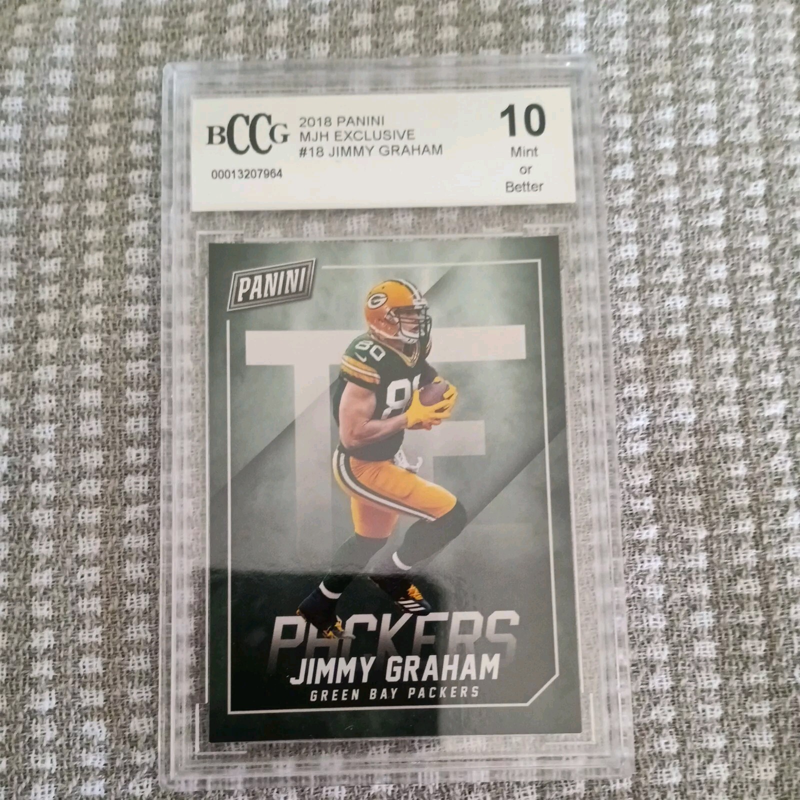2018 Panini MJ Holding Exclusive - #18 Jimmy Graham GRADED BCCG 10 | eBay