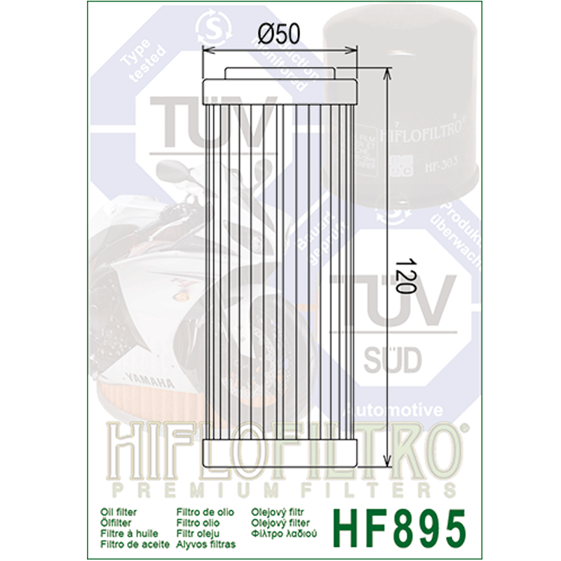 Hiflofiltro HF895 Oil Filter 5 Pack Ural 750 Gear Up, 750 Patrol, 750 ...