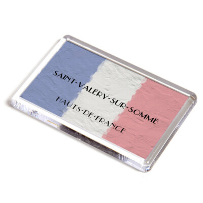 FRIDGE MAGNET - Saint-Valery-sur-Somme - Hauts-de-France - France Flag ...